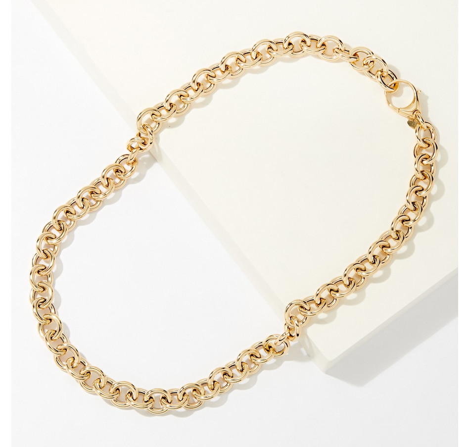 Stefano Oro 14K Yellow Gold Riflesso Rolo Necklace - TSC.ca