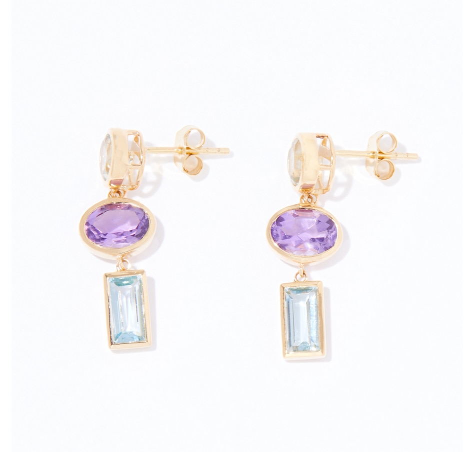 Graziela Gems 14K Yellow Gold Gemstone Drop Earrings - TSC.ca