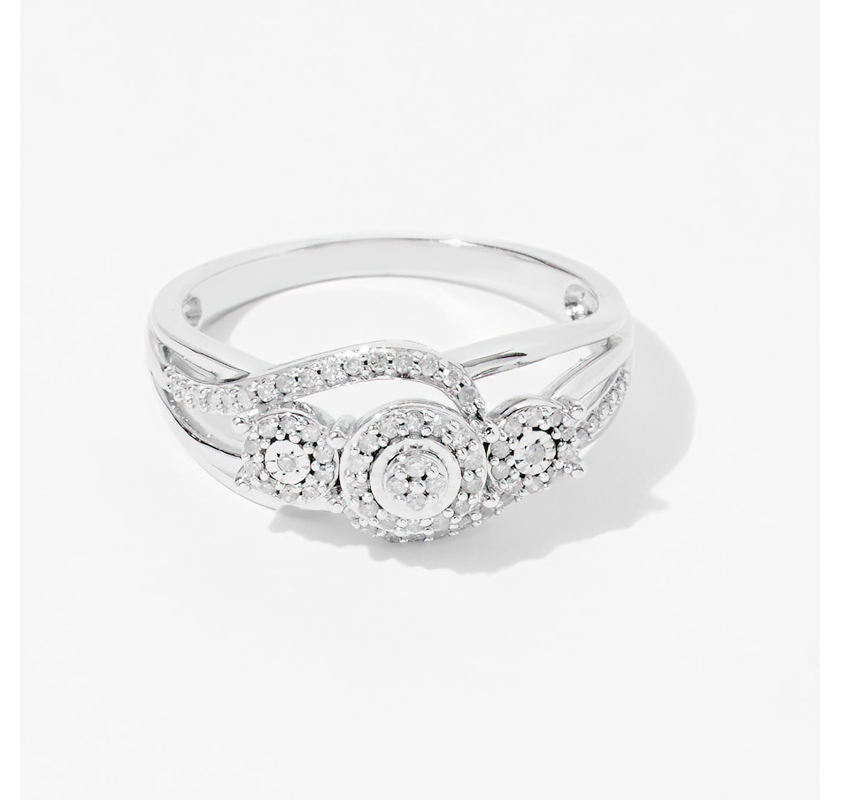 Colour of Diamonds Sterling Silver 0.25ctw Diamond Ring - TSC.ca
