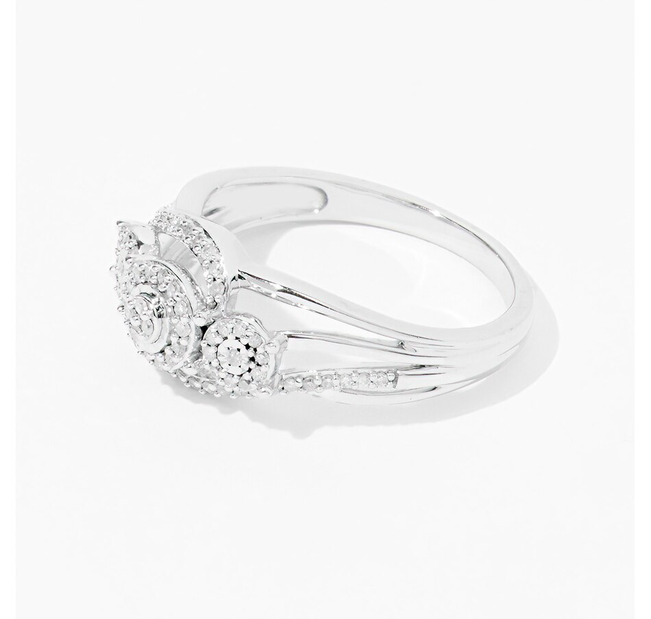 Colour of Diamonds Sterling Silver 0.25ctw Diamond Ring - TSC.ca