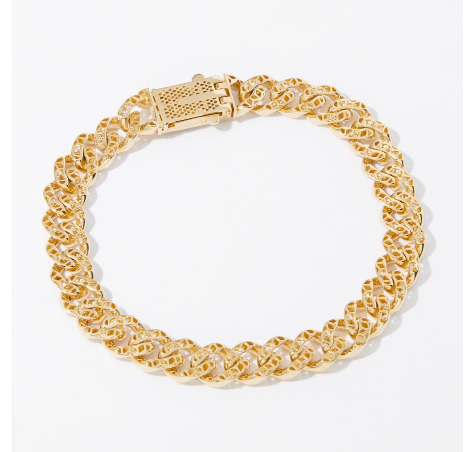Uno A Erre 18K Yellow Gold Curb Chain Bracelet - TSC.ca