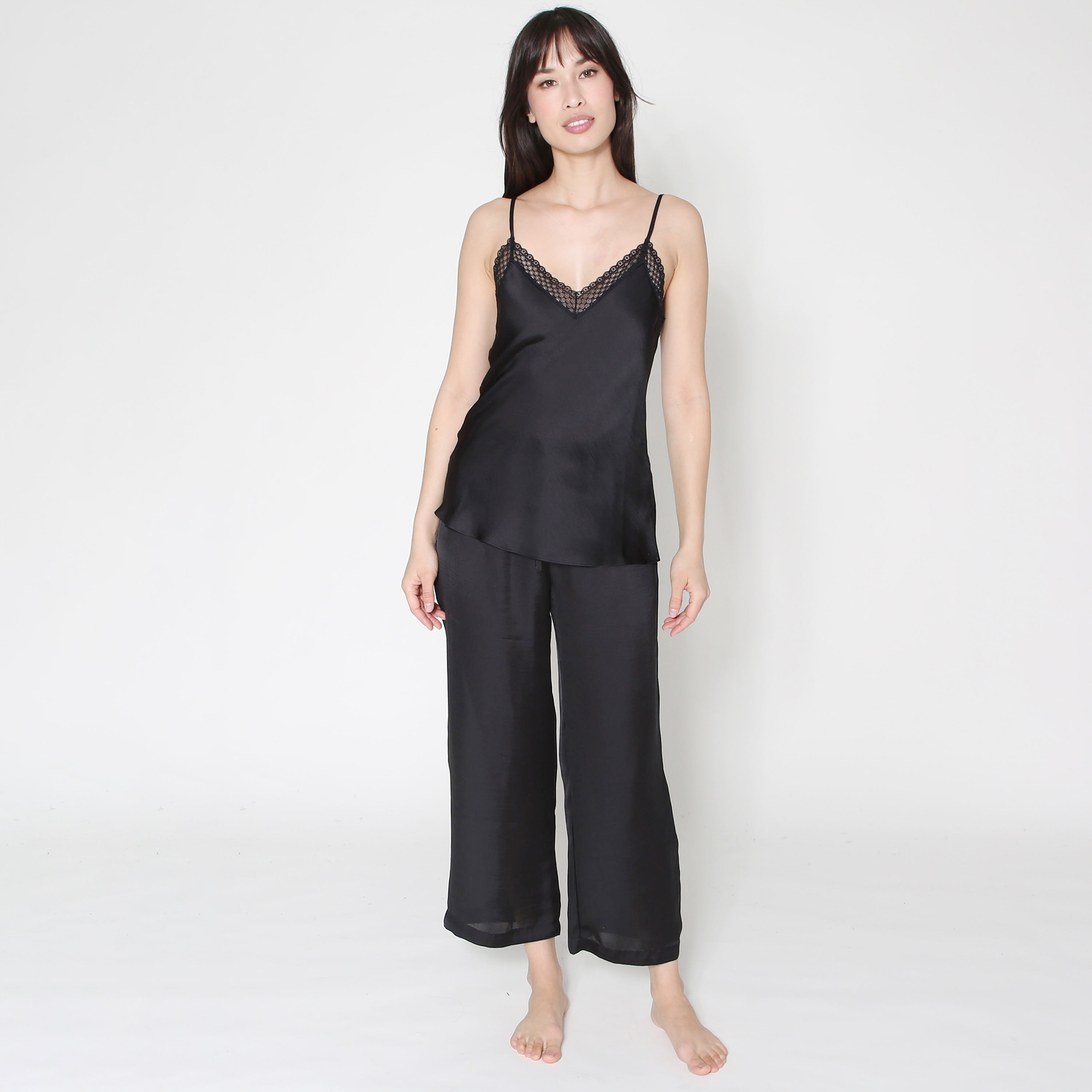 Natori Edit Washed Satin Icon PJ Set with Lace Detail - TSC.ca