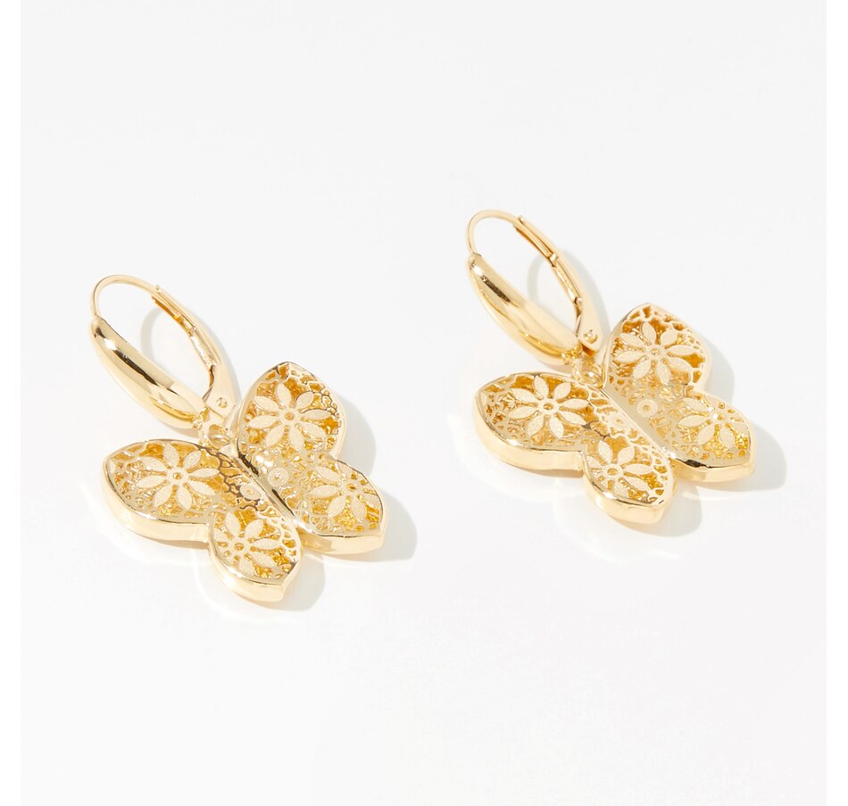 Stefano Oro 14K Yellow Gold Ricami Flex Butterfly Earrings - TSC.ca