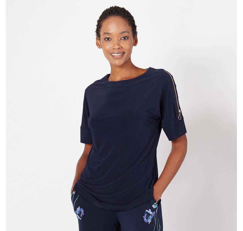 Marallis Zipper Shoulder Trim Top - TSC.ca