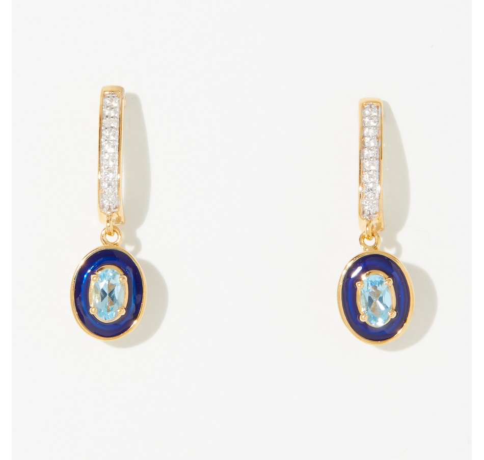 Jewellery - Earrings - Gem Reflections Sterling Silver and 14K Yellow ...