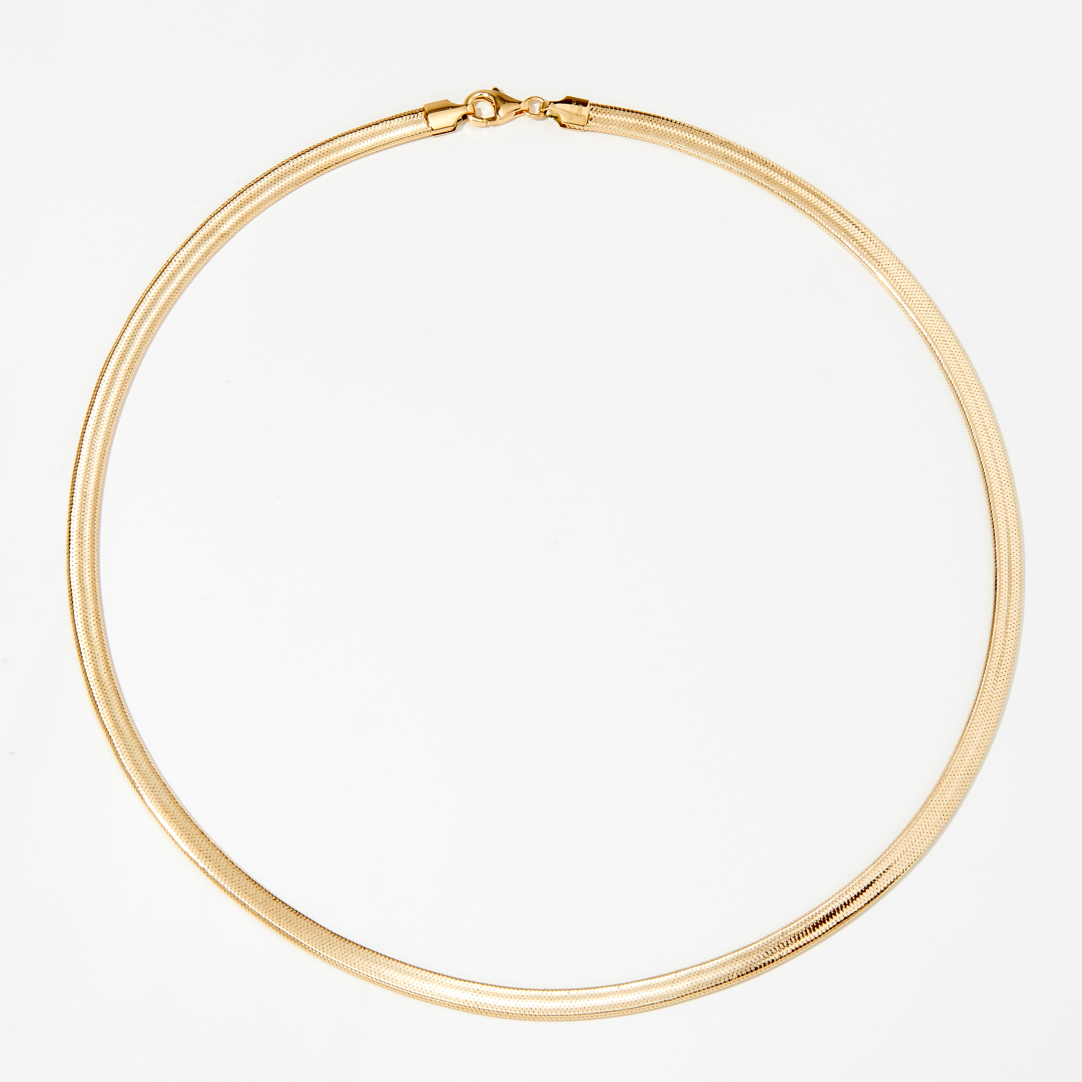 Stefano Oro 14K Yellow Gold Snakeskin Omega Necklace - TSC.ca