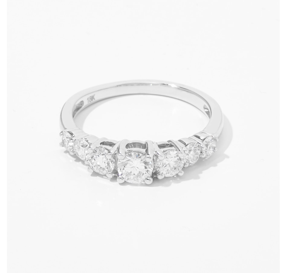 EVERA Diamonds 18K Gold 7 Stone Diamond Ring - TSC.ca