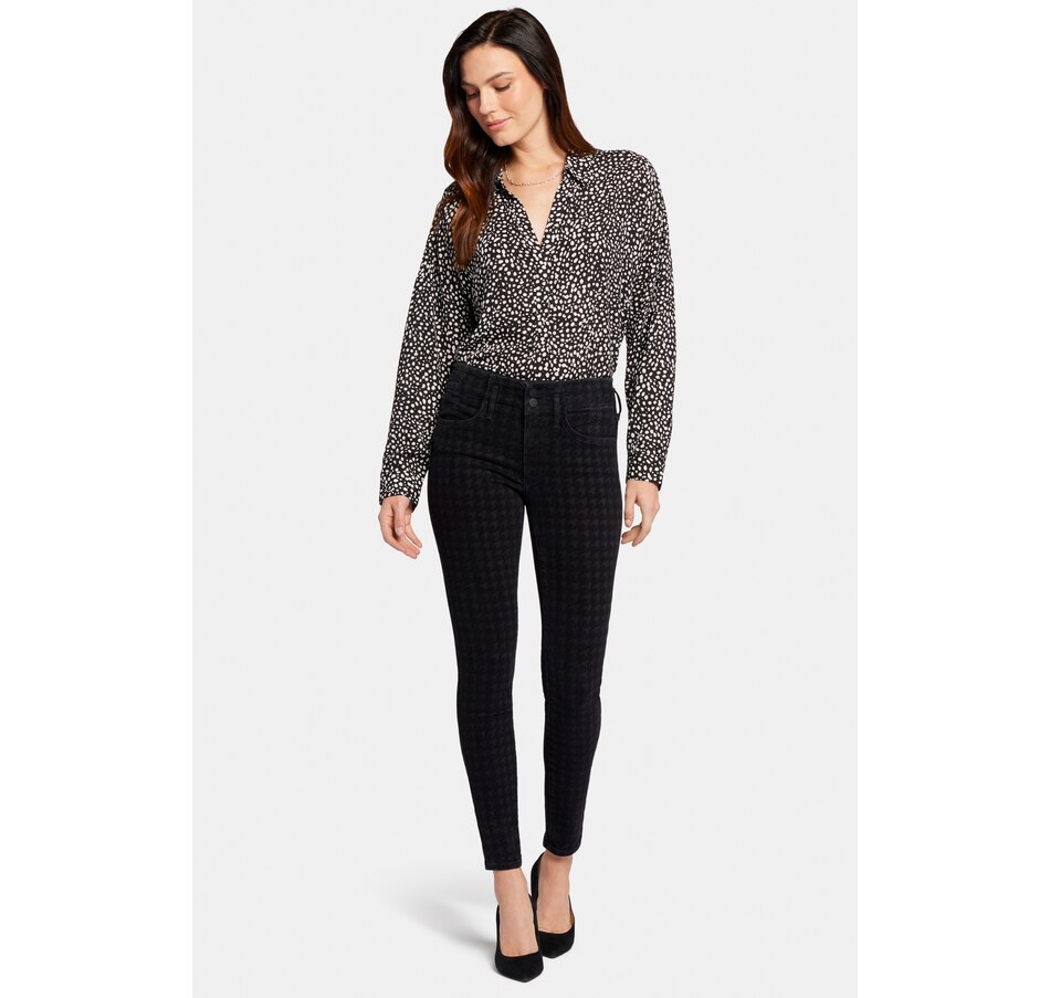 NYDJ Ami Skinny Houndstooth Burnout Jean - TSC.ca