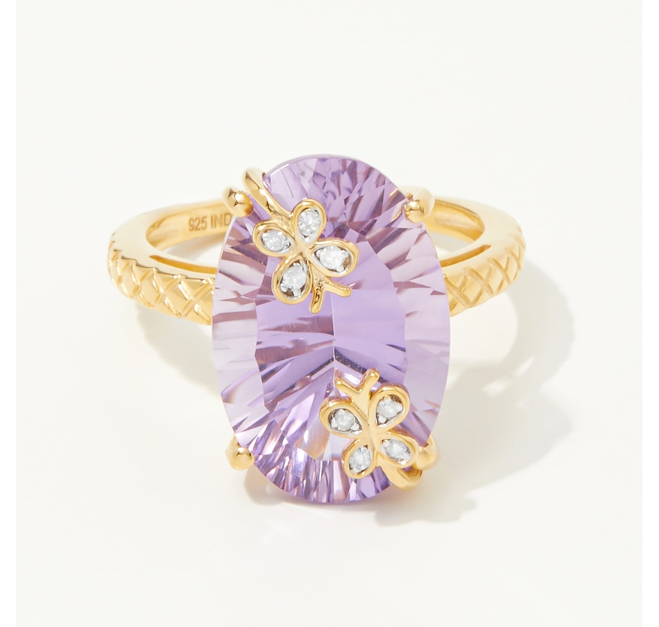 Jewellery - Rings - Gem Reflections Sterling Silver/14K Yellow Gold 1 ...