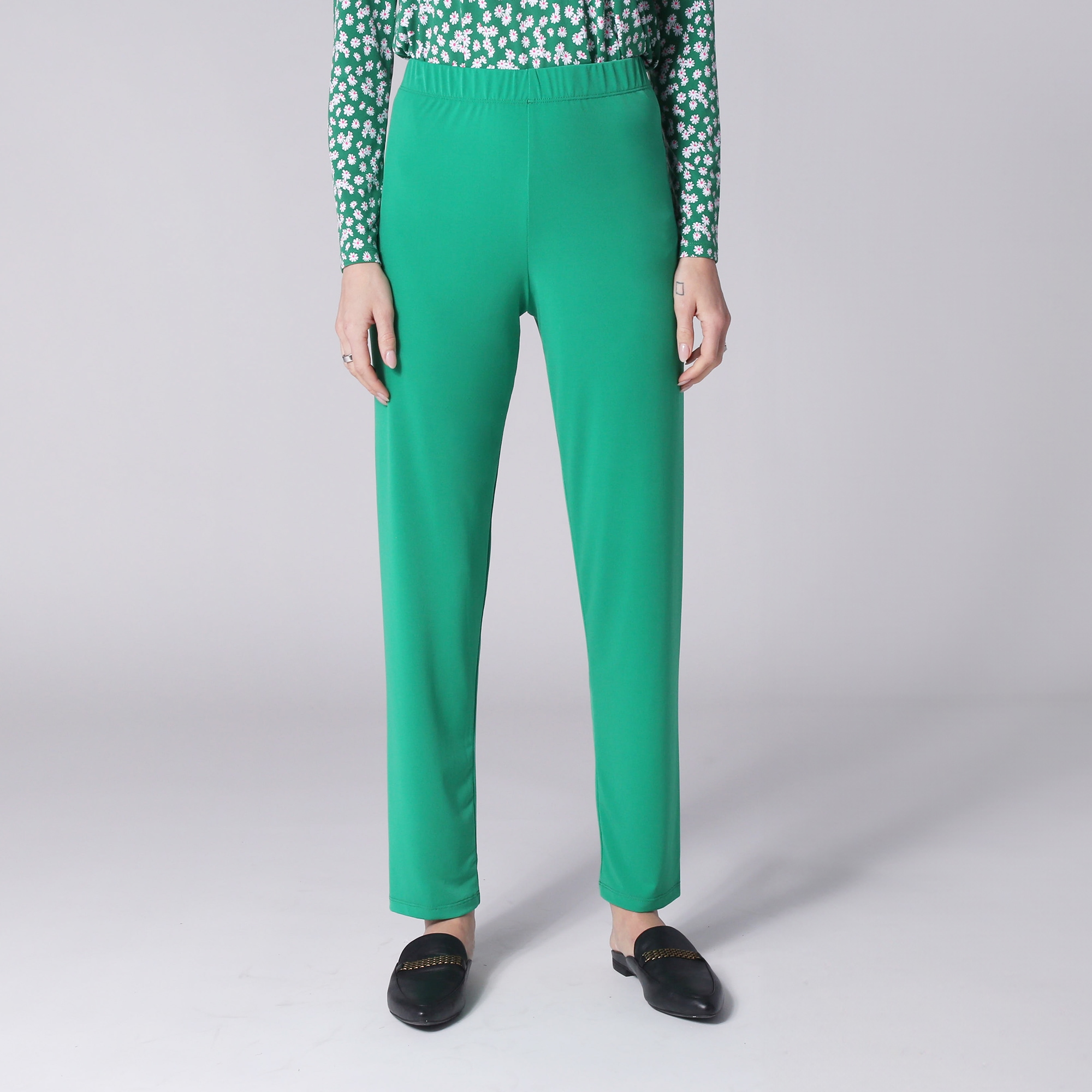 Kim & Co. Deluxe Brazil Knit Elasticated Waist Narrow Leg Pant - TSC.ca