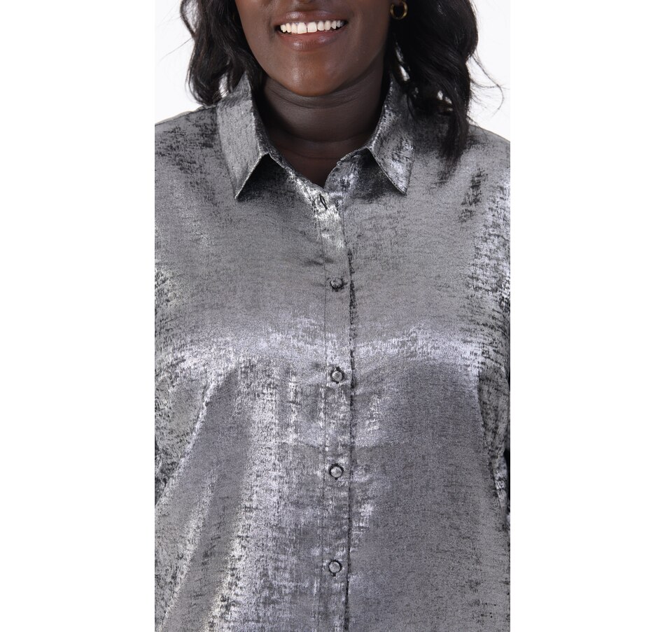 Clothing & Shoes - Tops - Shirts & Blouses - Modern Identity Button Up ...