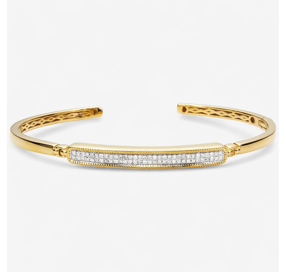 Colours Of Diamonds Sterling Silver 0.50 ctw White Diamond Bangle - TSC.ca