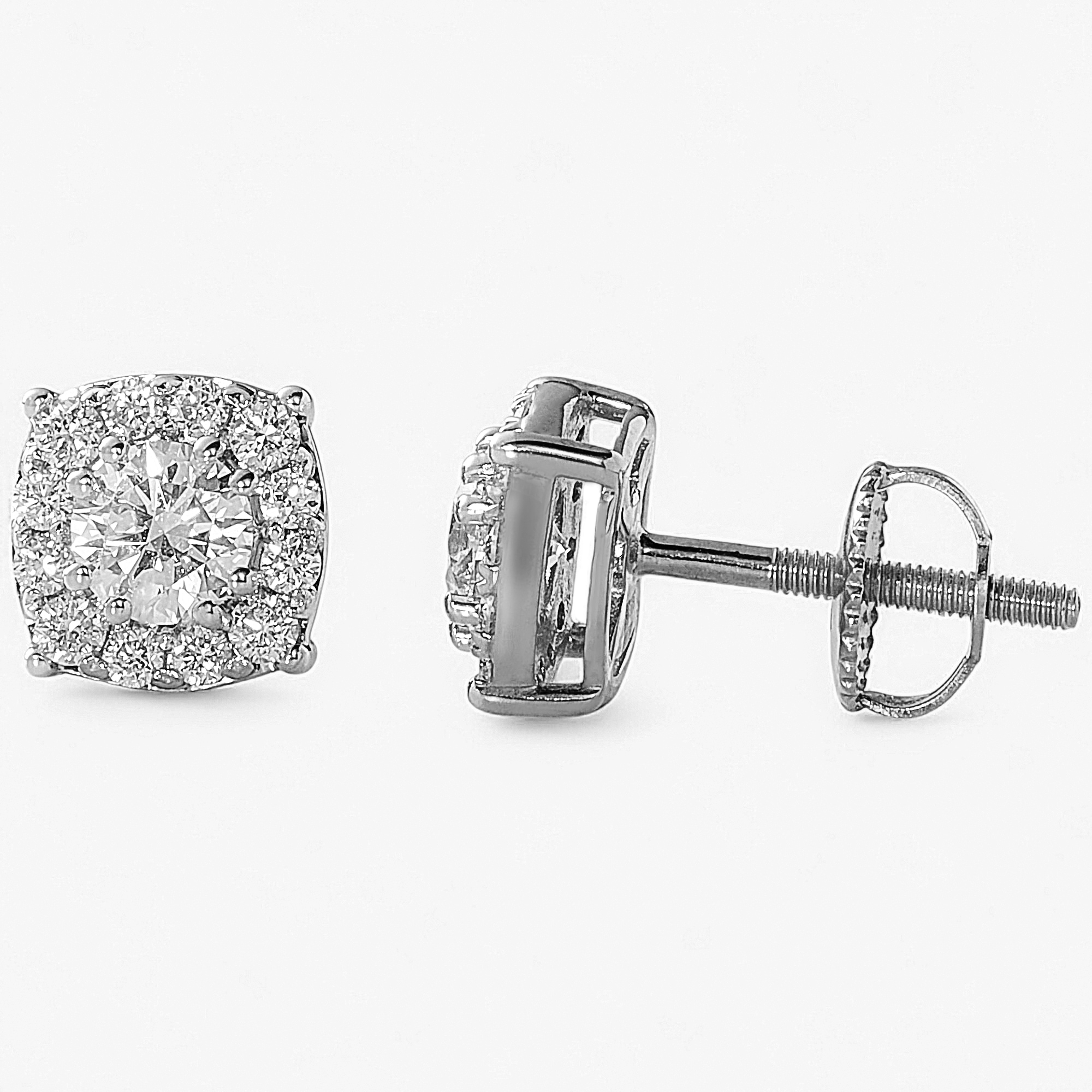 EVERA Diamonds Sterling Silver Diamond Stud Earrings - TSC.ca