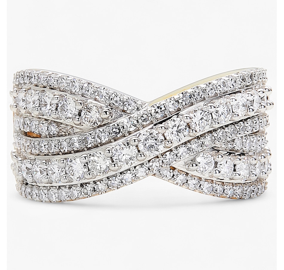 EVERA Diamonds Sterling Silver 1.50ctw Diamond Dome Ring - TSC.ca