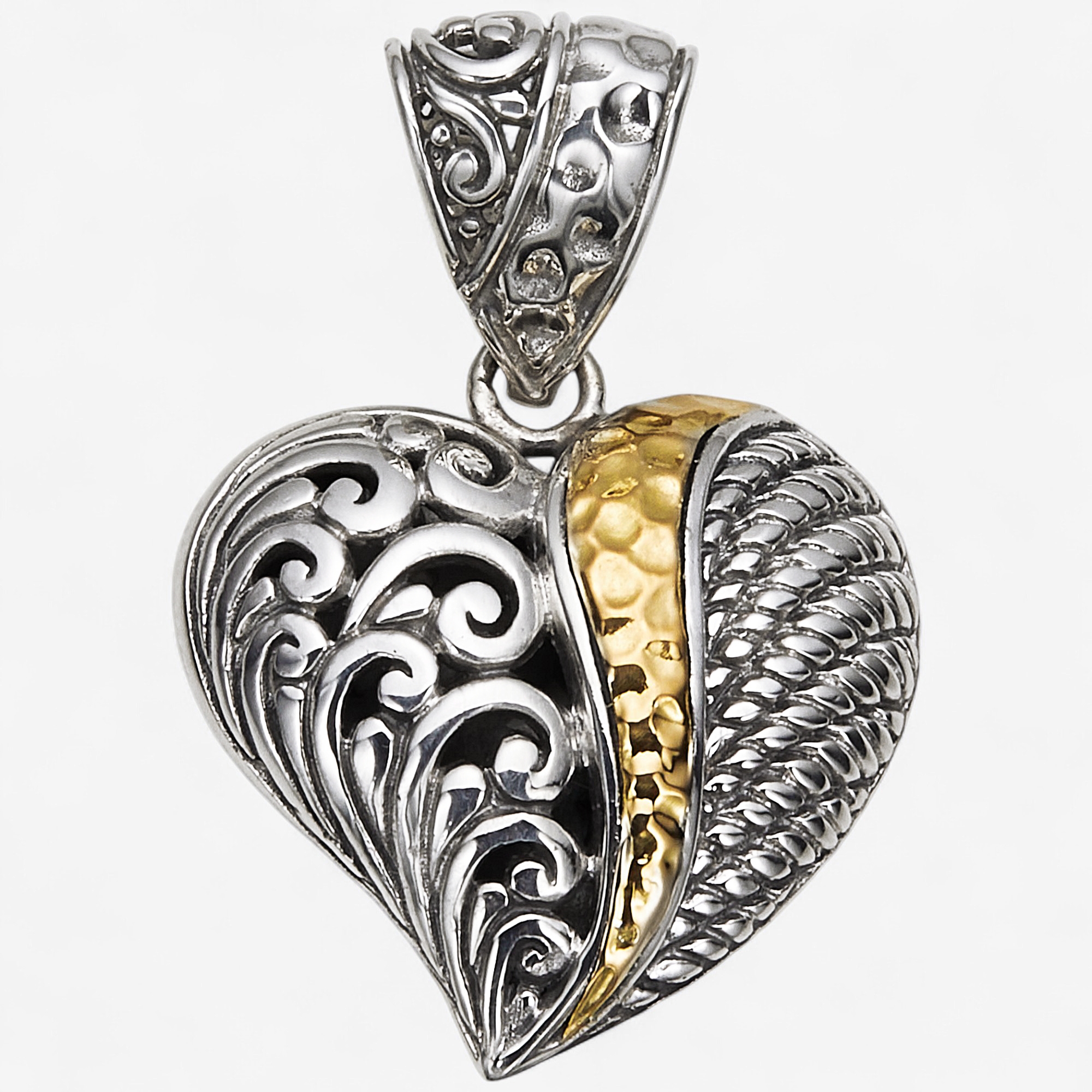Samuel B Collection Sterling Silver/18K Heart Pendant - TSC.ca
