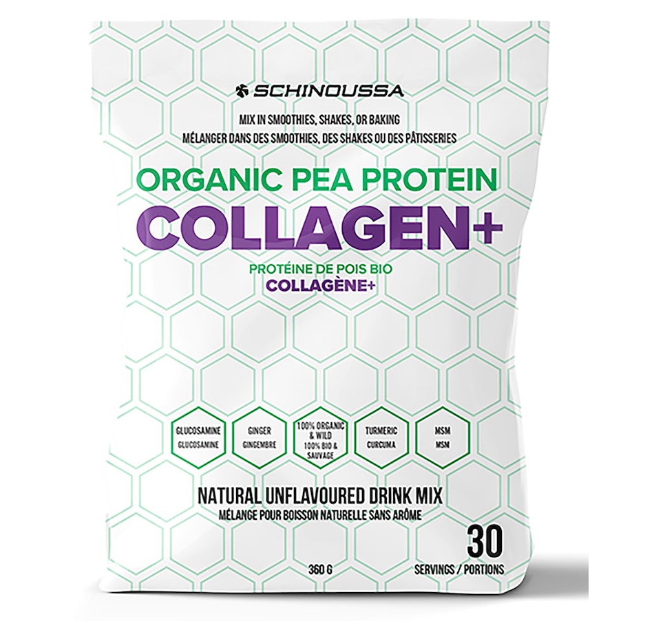 60-Day Auto-Delivery Schinoussa Pea Protein Collagen Duo + Super Fibre ...