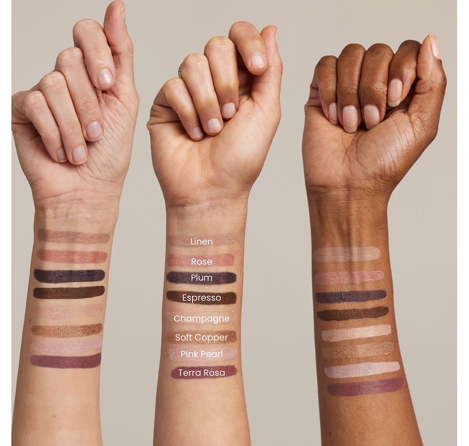 SKINN Dawn to Dusk Scientific Colour Eyeshadow Duo (pink pearl, terra ...