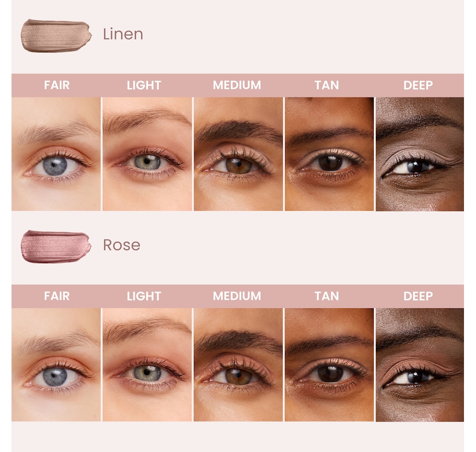 SKINN Dawn to Dusk Scientific Colour Eyeshadow Duo (rose, linen) - TSC.ca