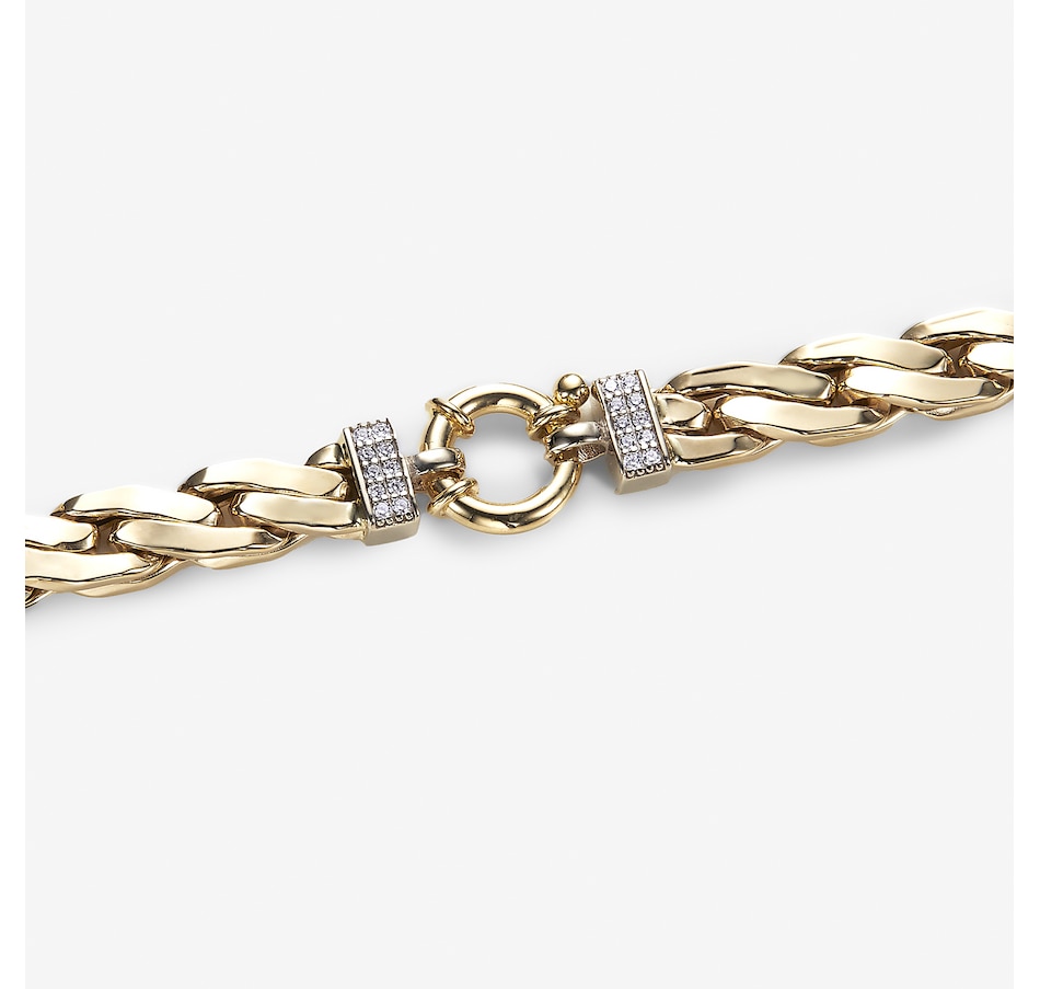 Stefano Oro 14K Yellow Gold Gemella Curb Necklace - TSC.ca