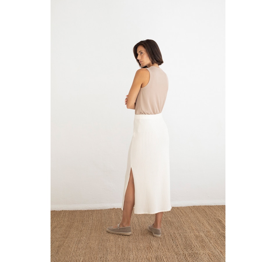Mus & Bombon Samiel Knit Skirt With Side Slit - TSC.ca