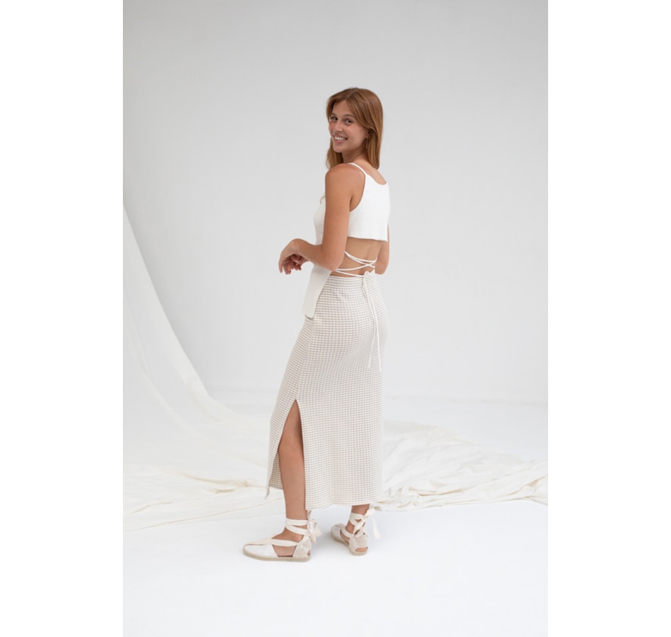 Mus & Bombon Samiel Knit Skirt With Side Slit - TSC.ca