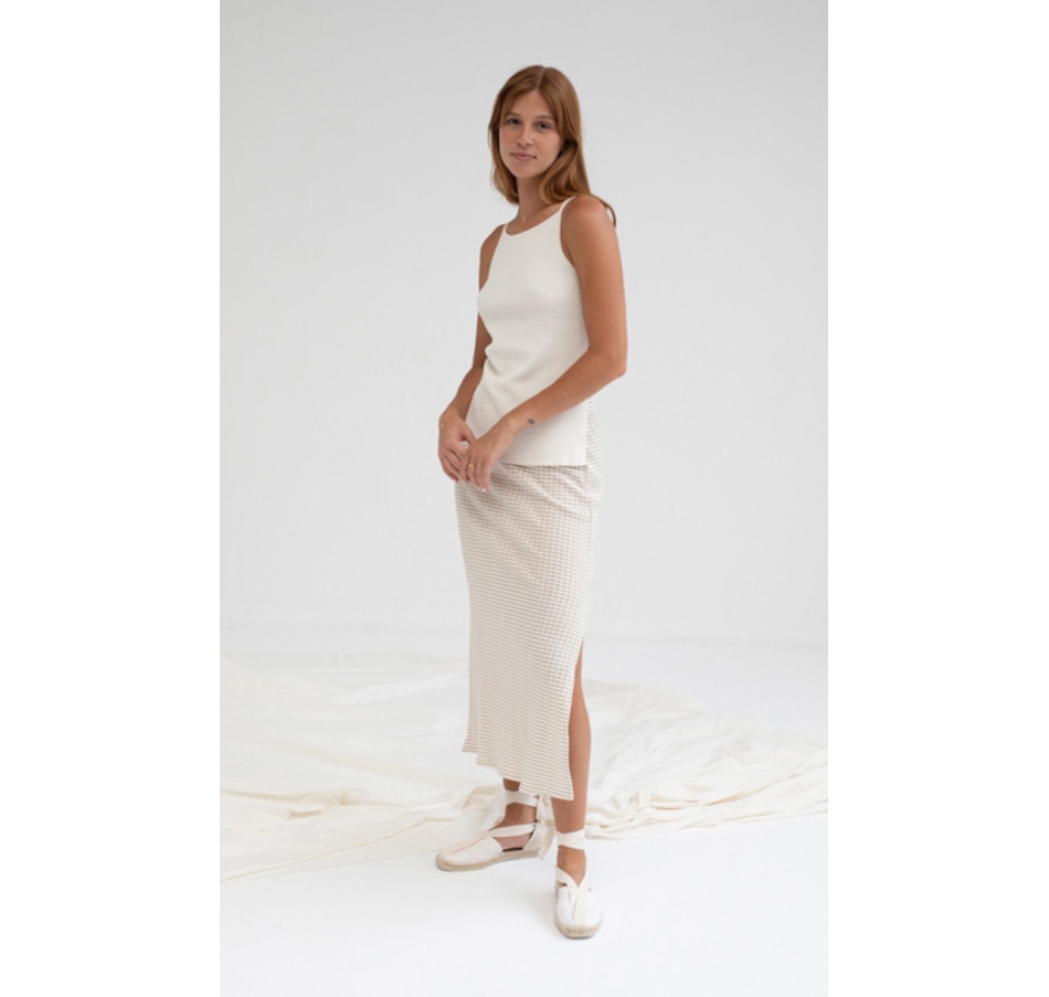 Mus & Bombon Samiel Knit Skirt With Side Slit - TSC.ca