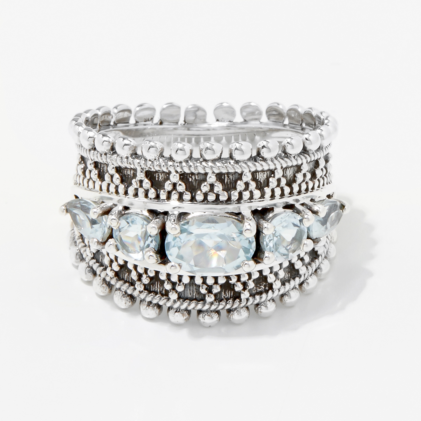 Himalayan Gems Sterling Silver Gemstone Ring - TSC.ca