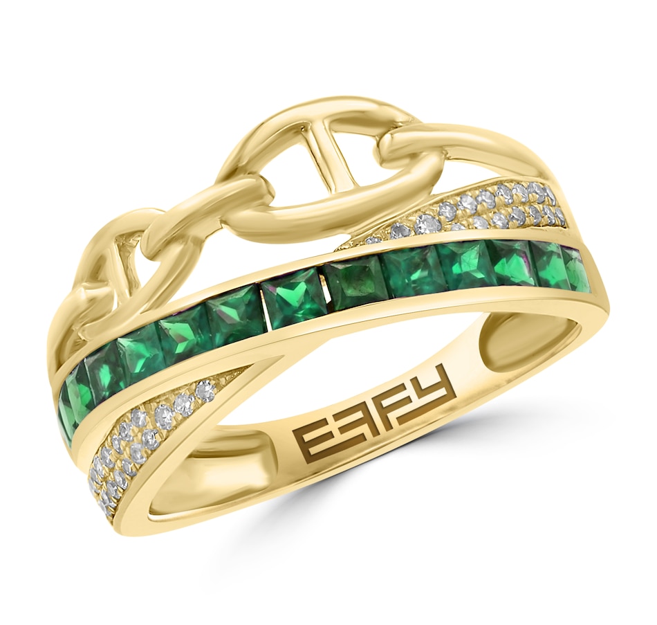 EFFY 14K Gold Gemstone and Diamond Ring - TSC.ca