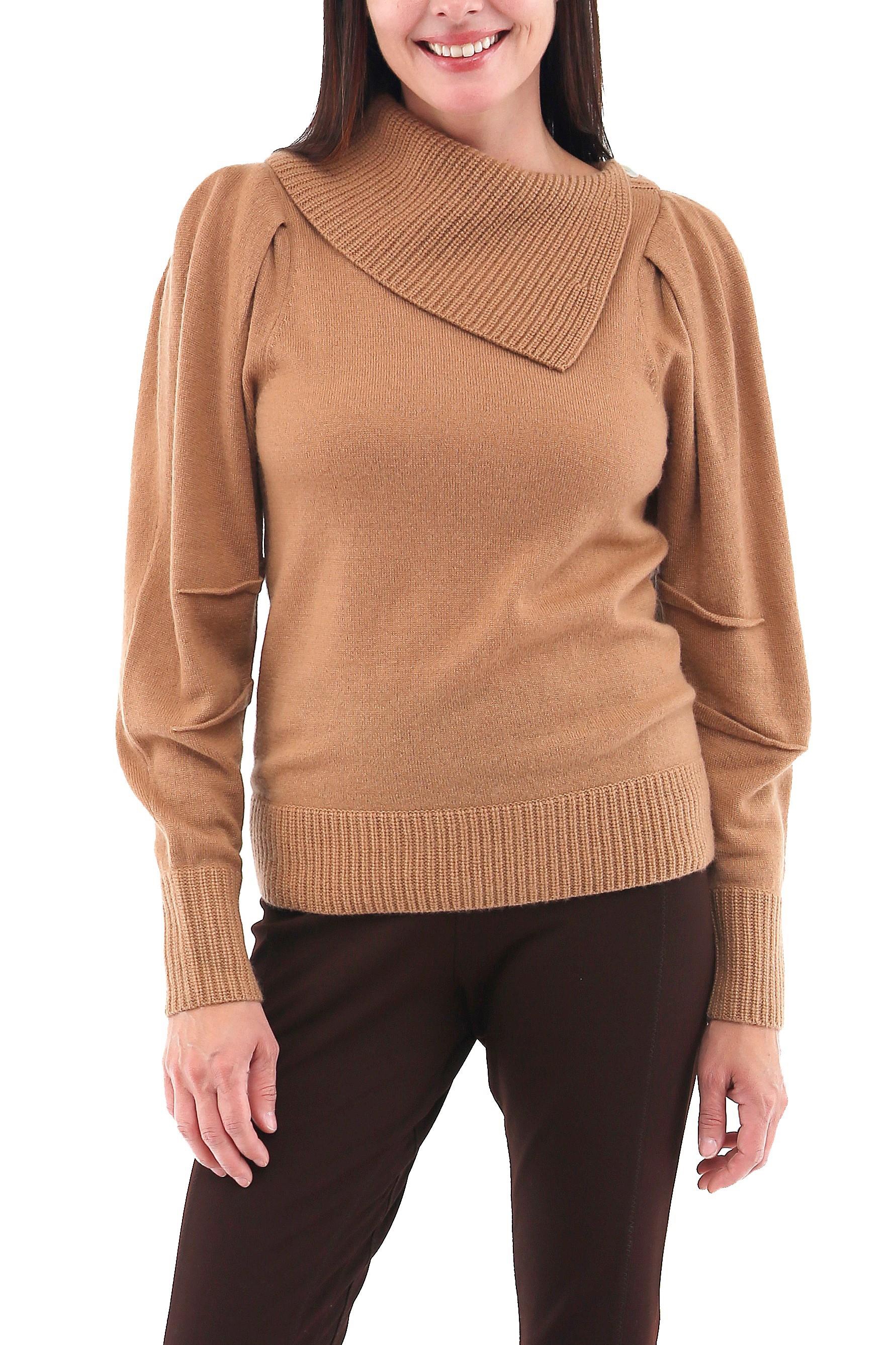 Lusso Apparel Long Sleeve Drape Neck Pullover Sweater - TSC.ca
