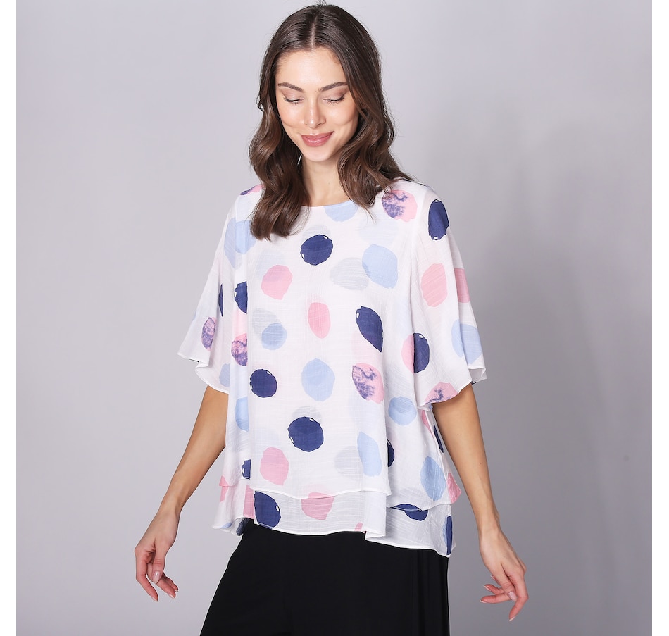 Red Coral Layered Blouse - TSC.ca