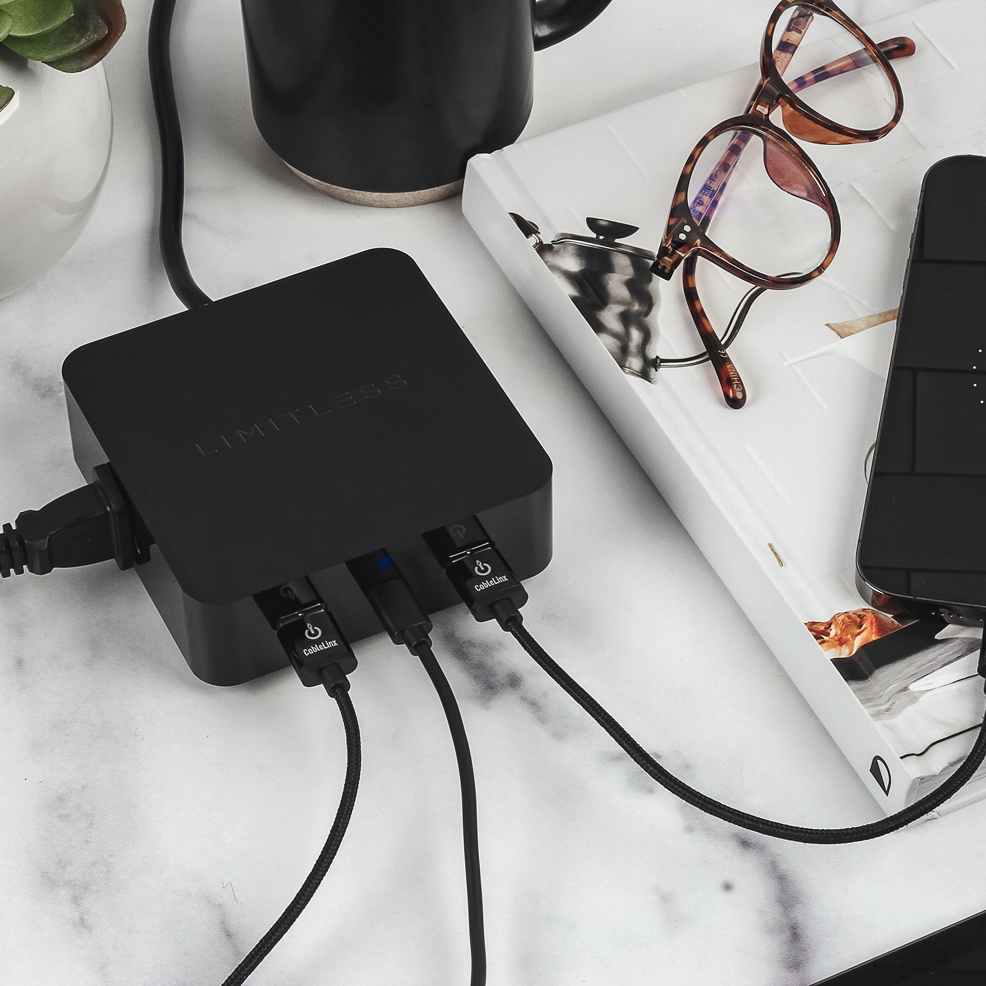 Limitless PowerPro 5-Device Charger with USB-A, USB-C and AC plus ...