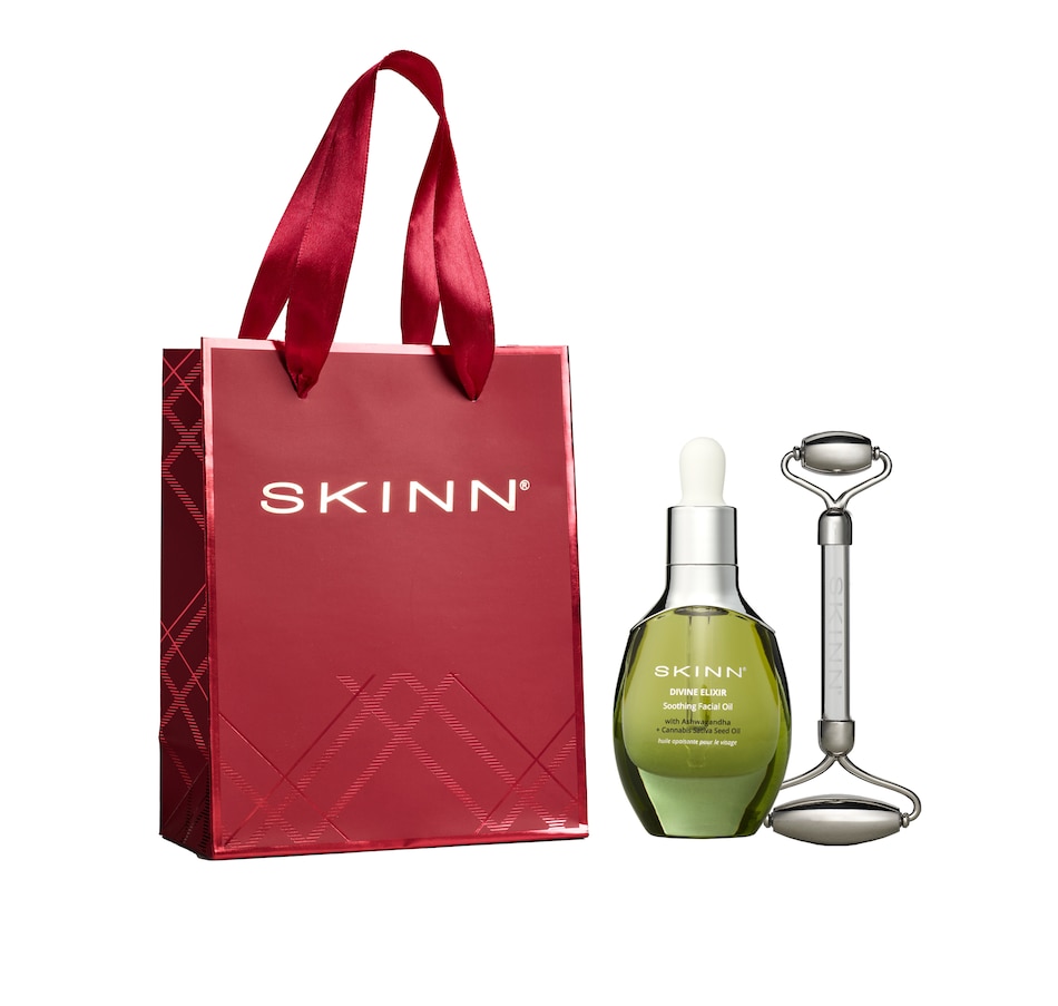 60-Day Auto-Delivery SKINN Ayurvedic Oil + Cryo Roller Gift Set - TSC.ca