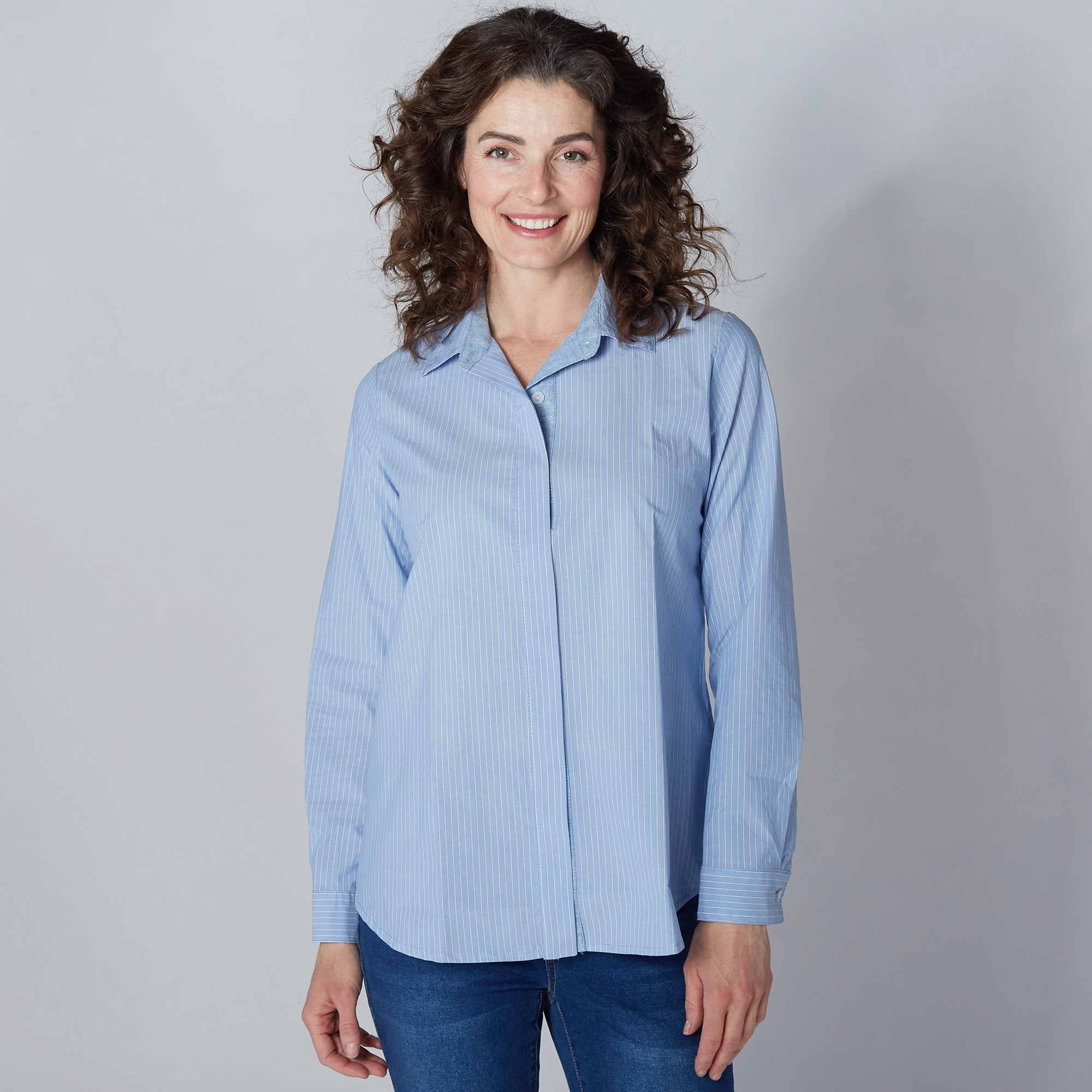 Mr. Max Sutton Stripe Cotton Poplin Shirt - TSC.ca