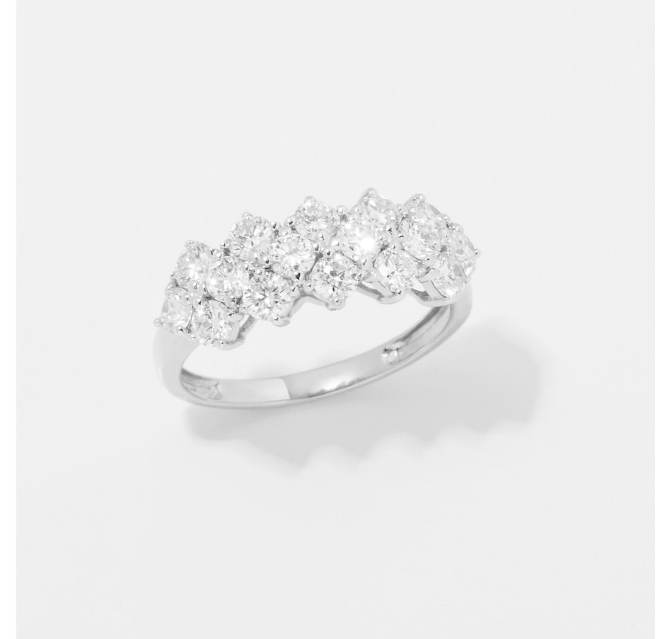 EVERA Diamonds 14K Gold Diamond Cluster Ring - TSC.ca