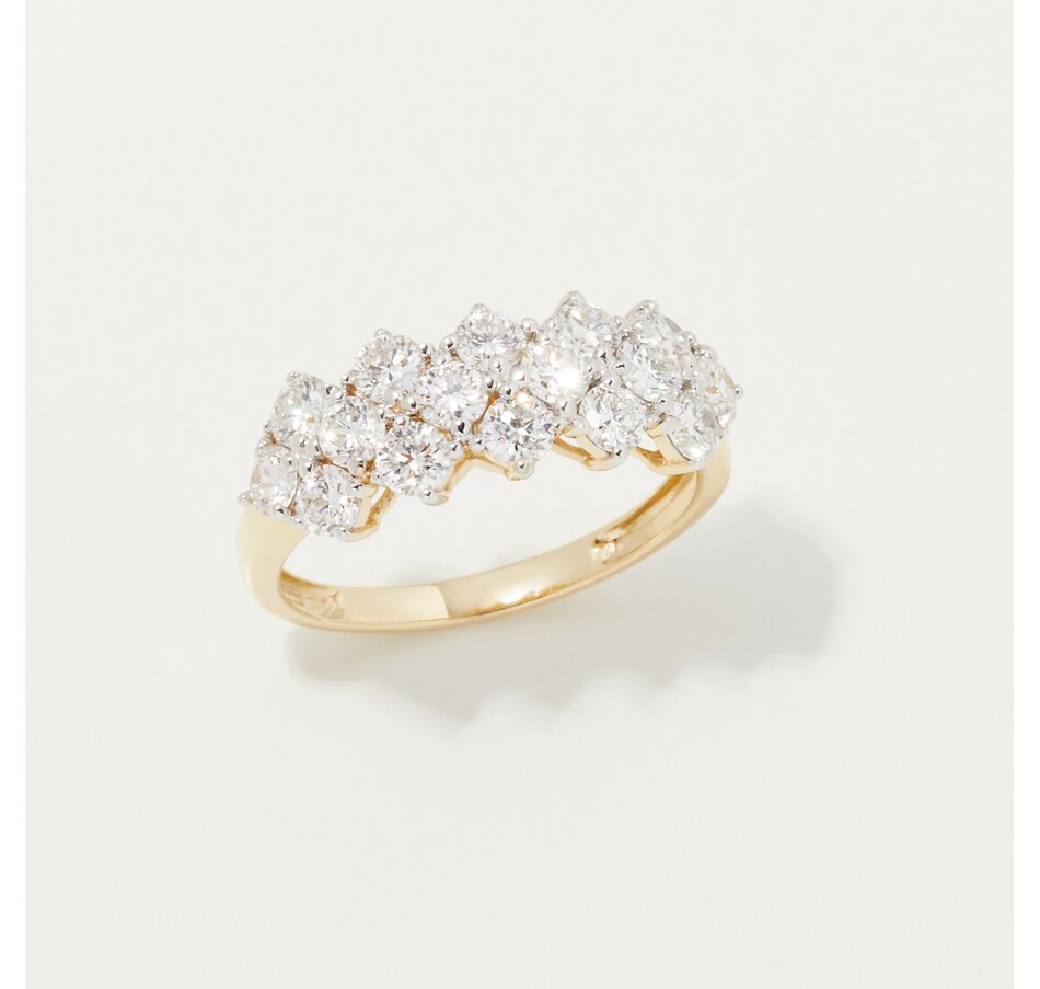 EVERA Diamonds 14K Gold Diamond Cluster Ring - TSC.ca