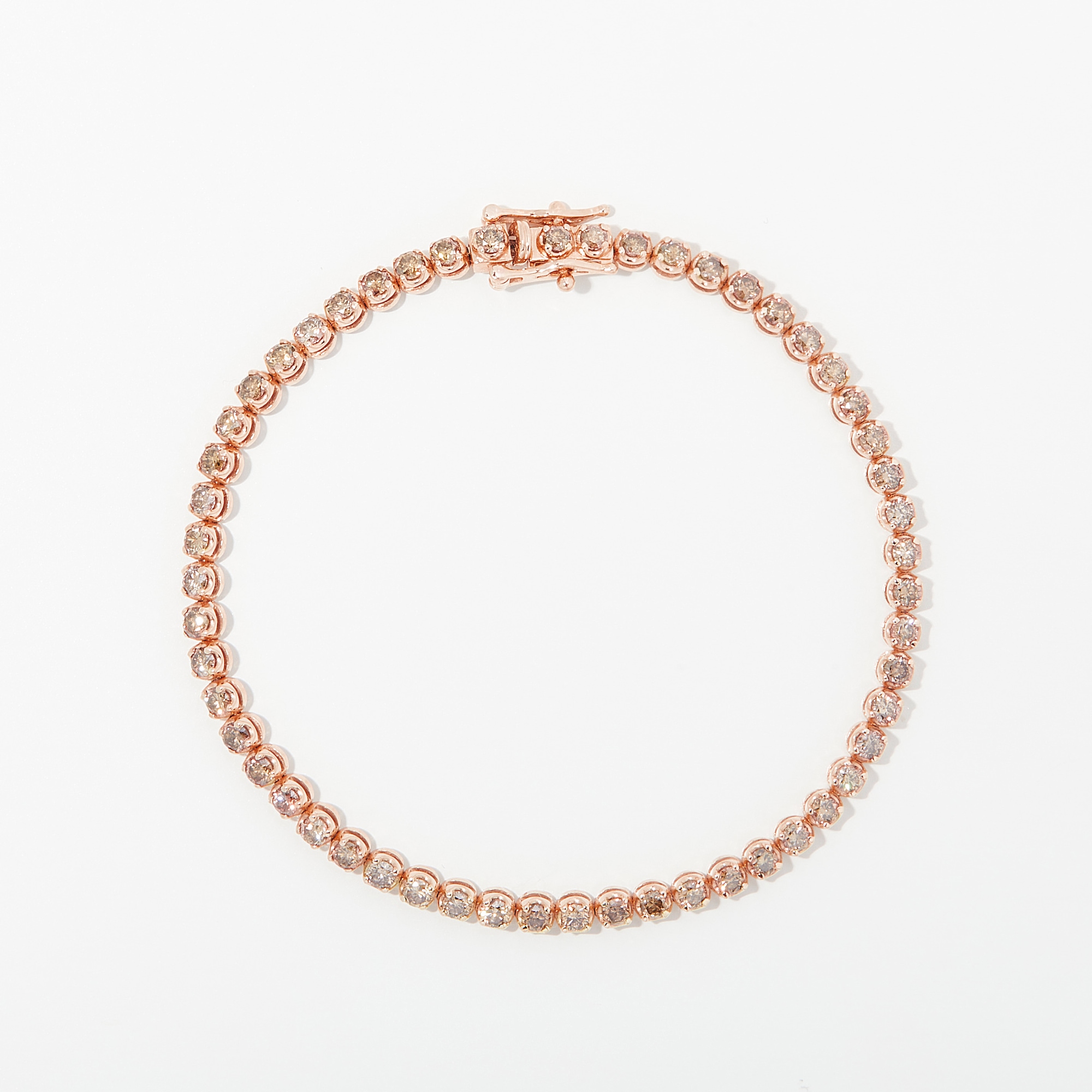 14K Gold Champagne Diamond Bracelet - TSC.ca