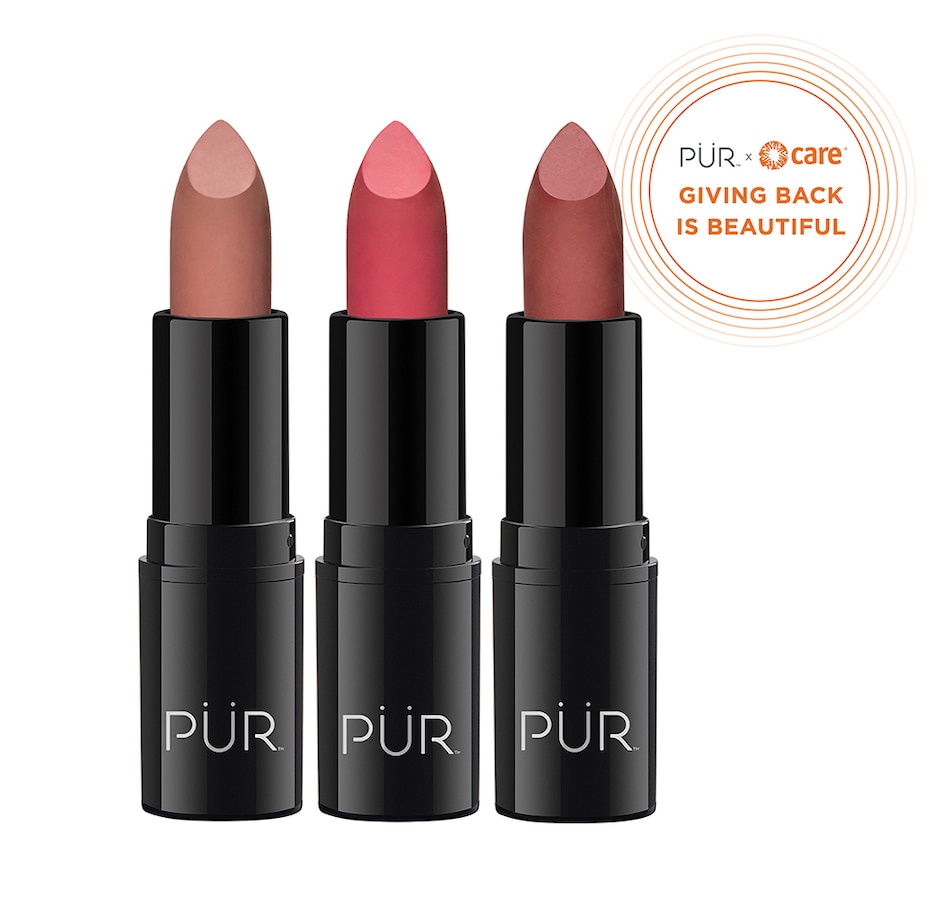 PÜR X Care.Org 3-Piece Lipstick Kit - TSC.ca