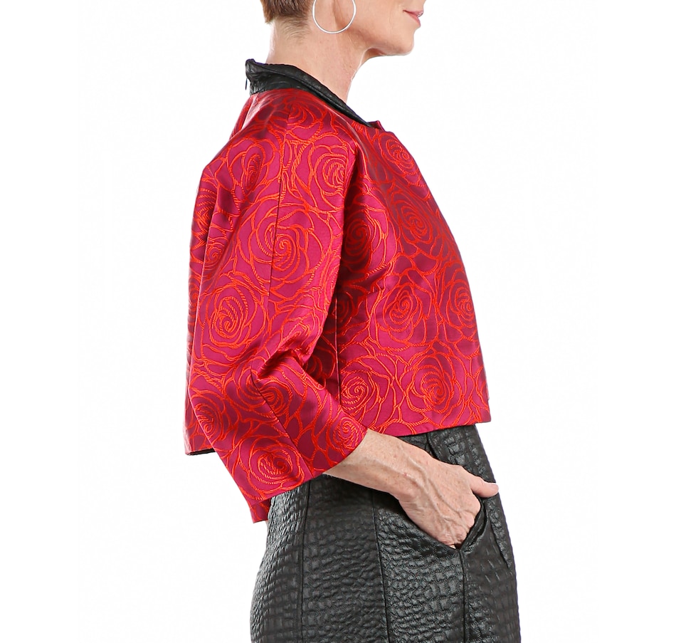 N Natori Rose Jacquard Cropped Topper - TSC.ca