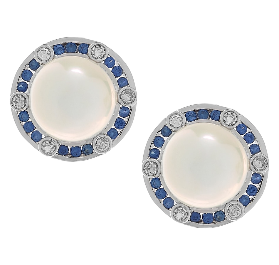 Imperial Pearls Sterling Silver 9.5-10mm Freshwater Pearls & Gems Omega ...