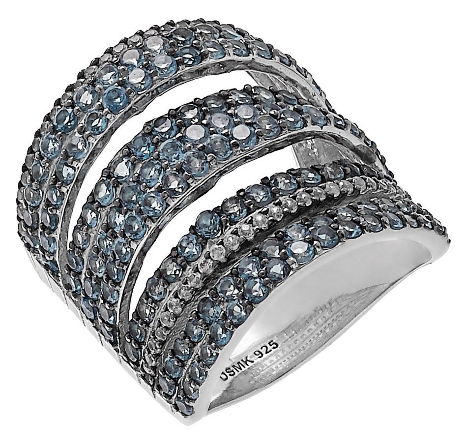 tsc.ca - Elizabeth Strauss Sterling Silver Rhodium Plate Multi Layer ...