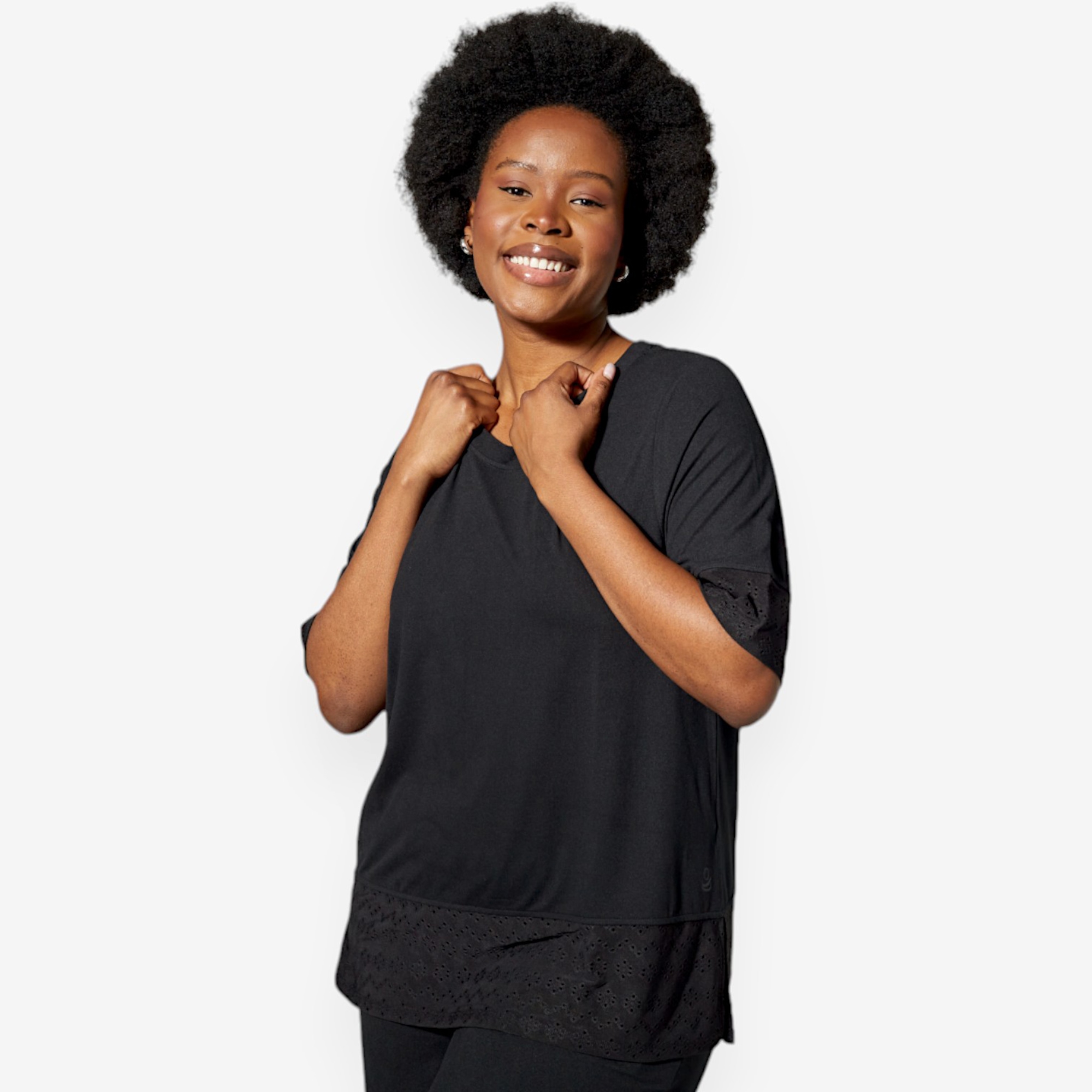Cuddl Duds Flexwear with Eyelet Crew Neck Top - TSC.ca