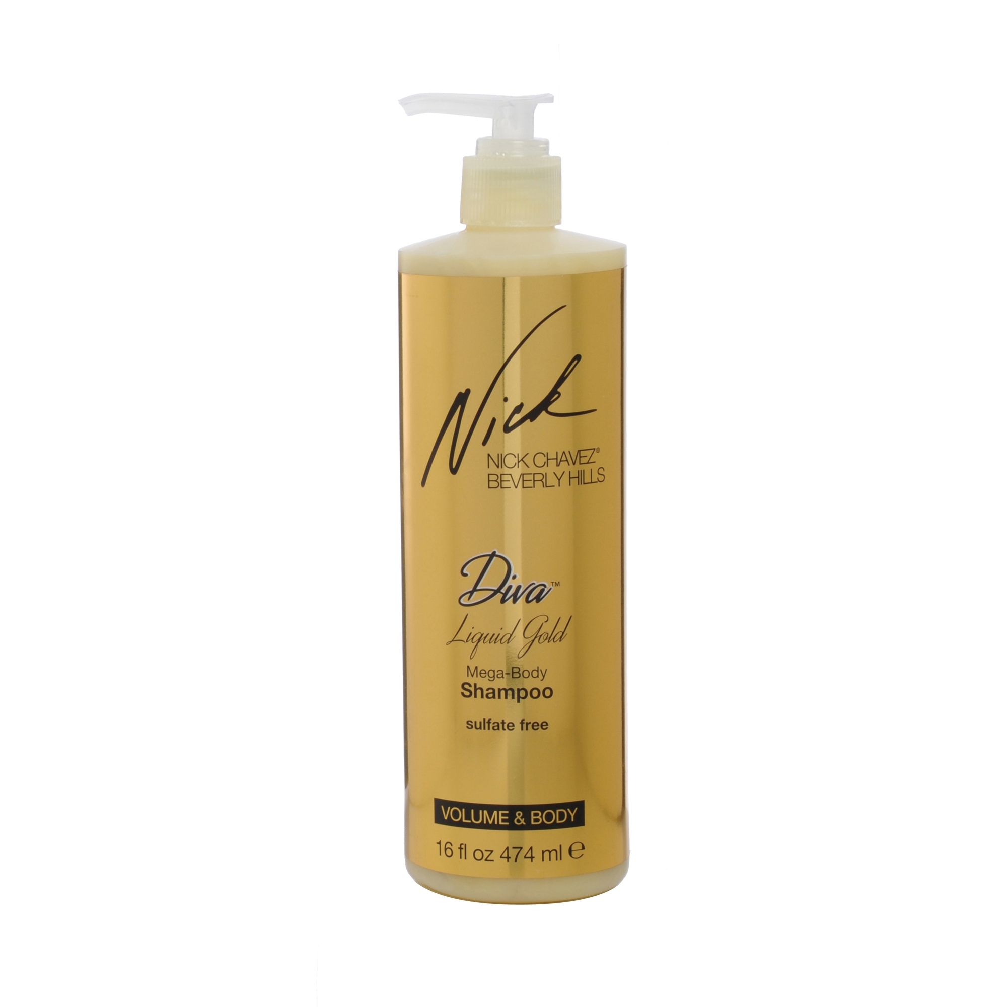 Nick Chavez Diva Liquid Gold Mega-Body Deluxe Size Shampoo - TSC.ca