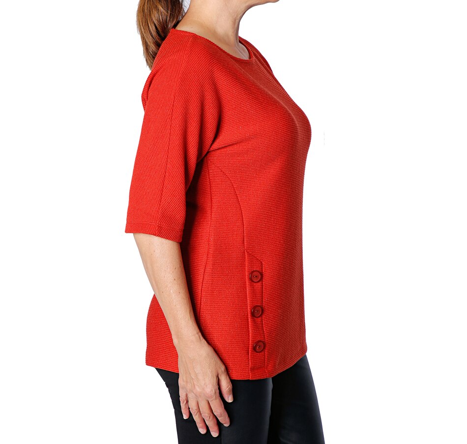 Mr. Max Ottoman Knit Top with Button Detail - TSC.ca