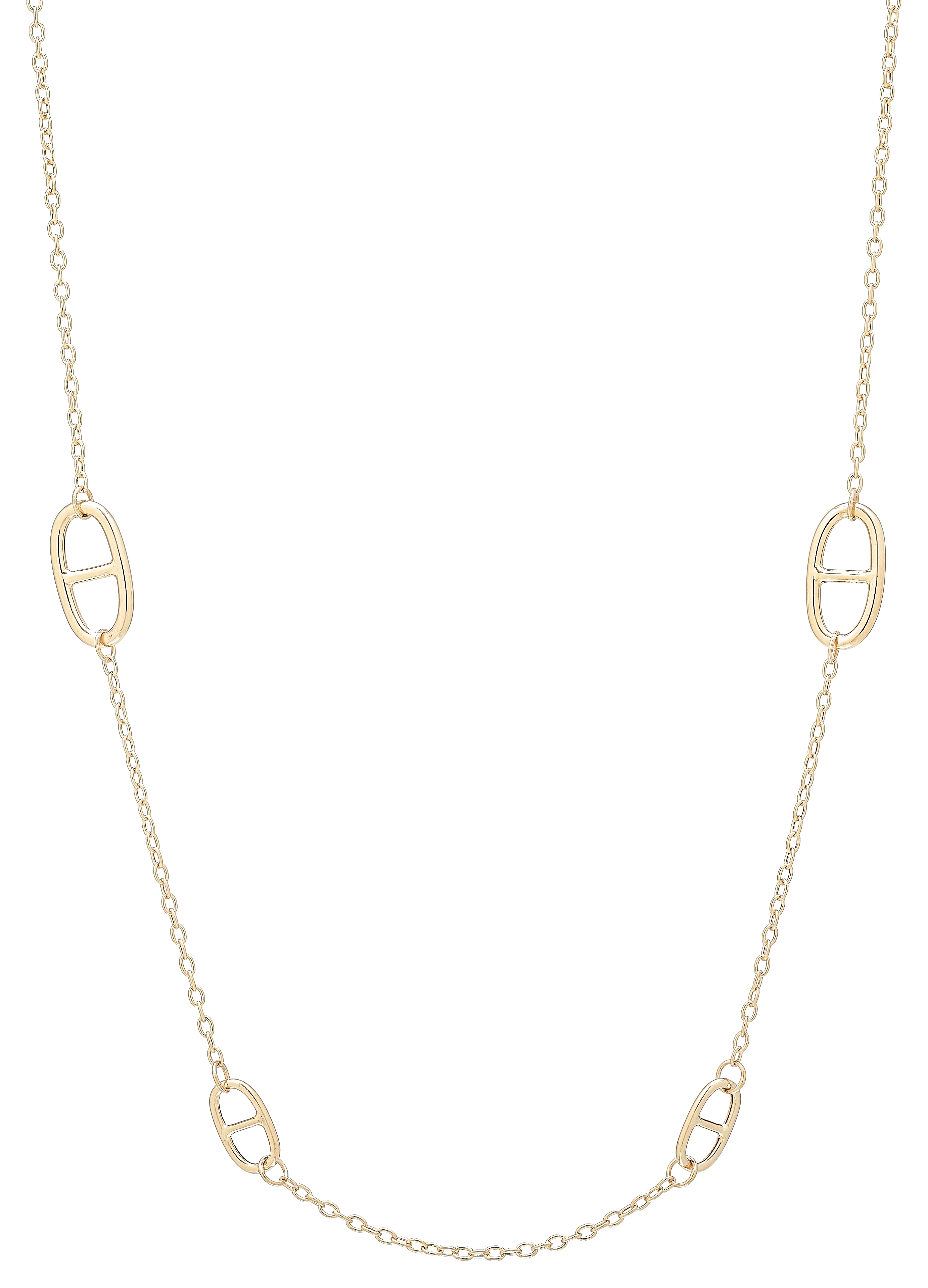 Stefano Oro 14K Yellow Gold Graduated Station Necklace - TSC.ca