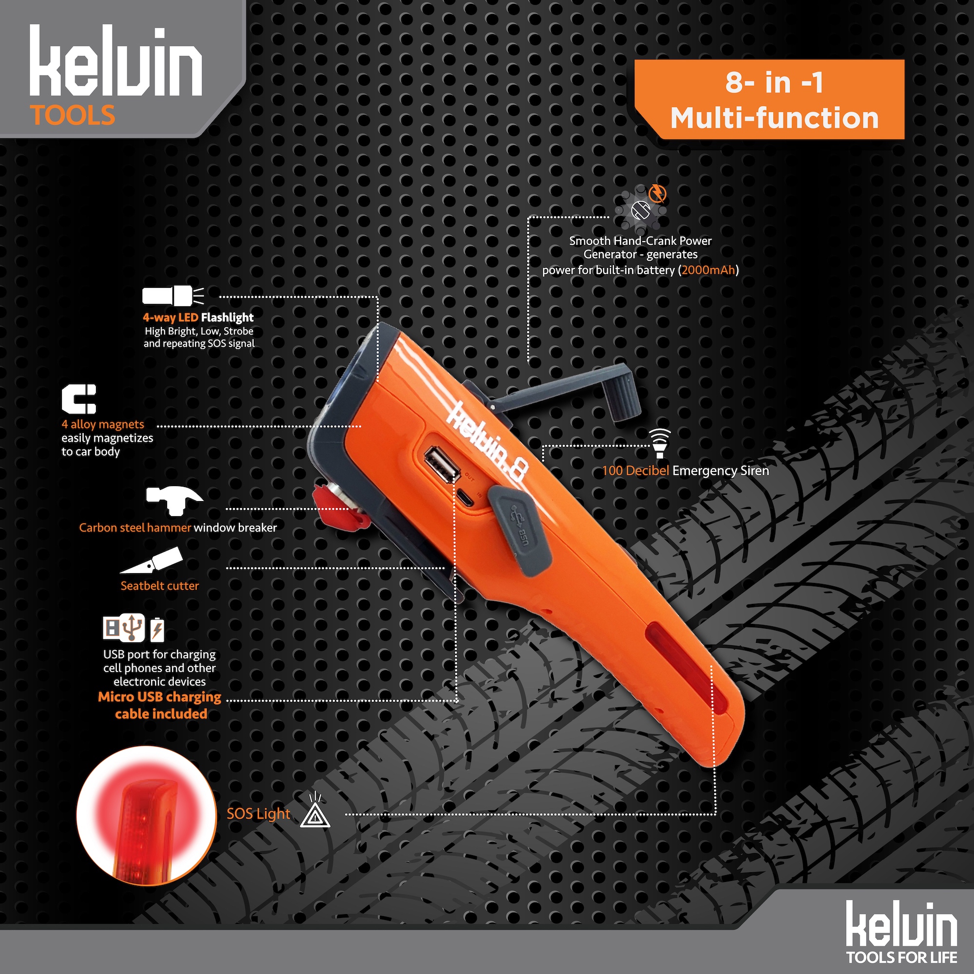 Kelvin Automotive Emergency Multi-Tool - TSC.ca