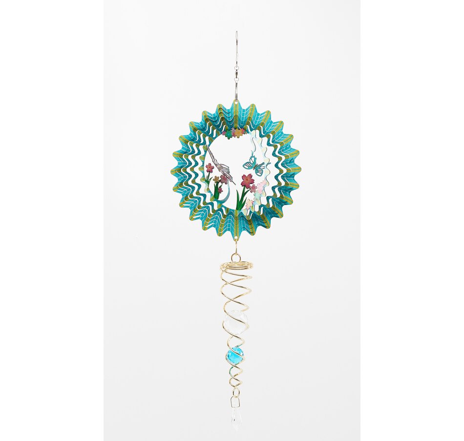 Spinfinity Designs Blue Butterfly with Crystal Twister Small Wind ...