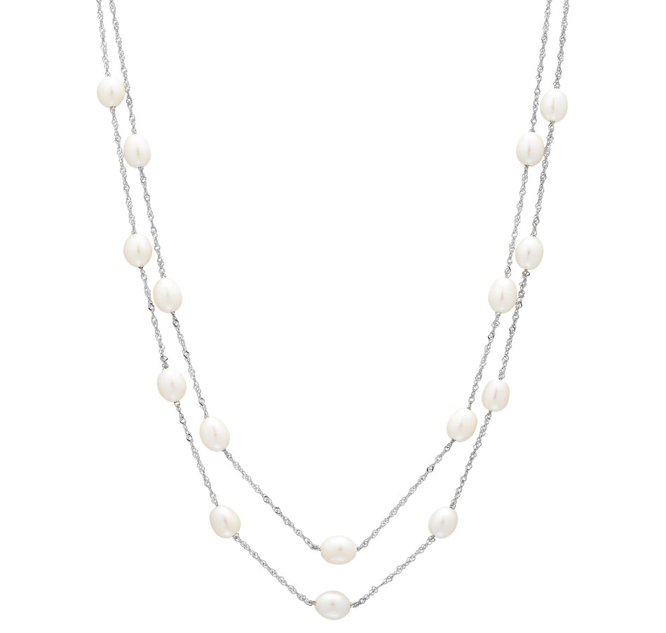 Tsc Ca Imperial Pearls Sterling Silver 7 8mm Cultured Freshwater