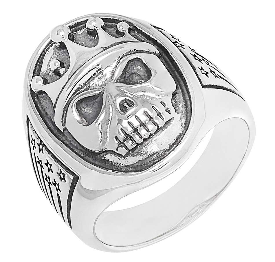 Silver Gallery for Men Sterling Silver Skull Ring - TSC.ca