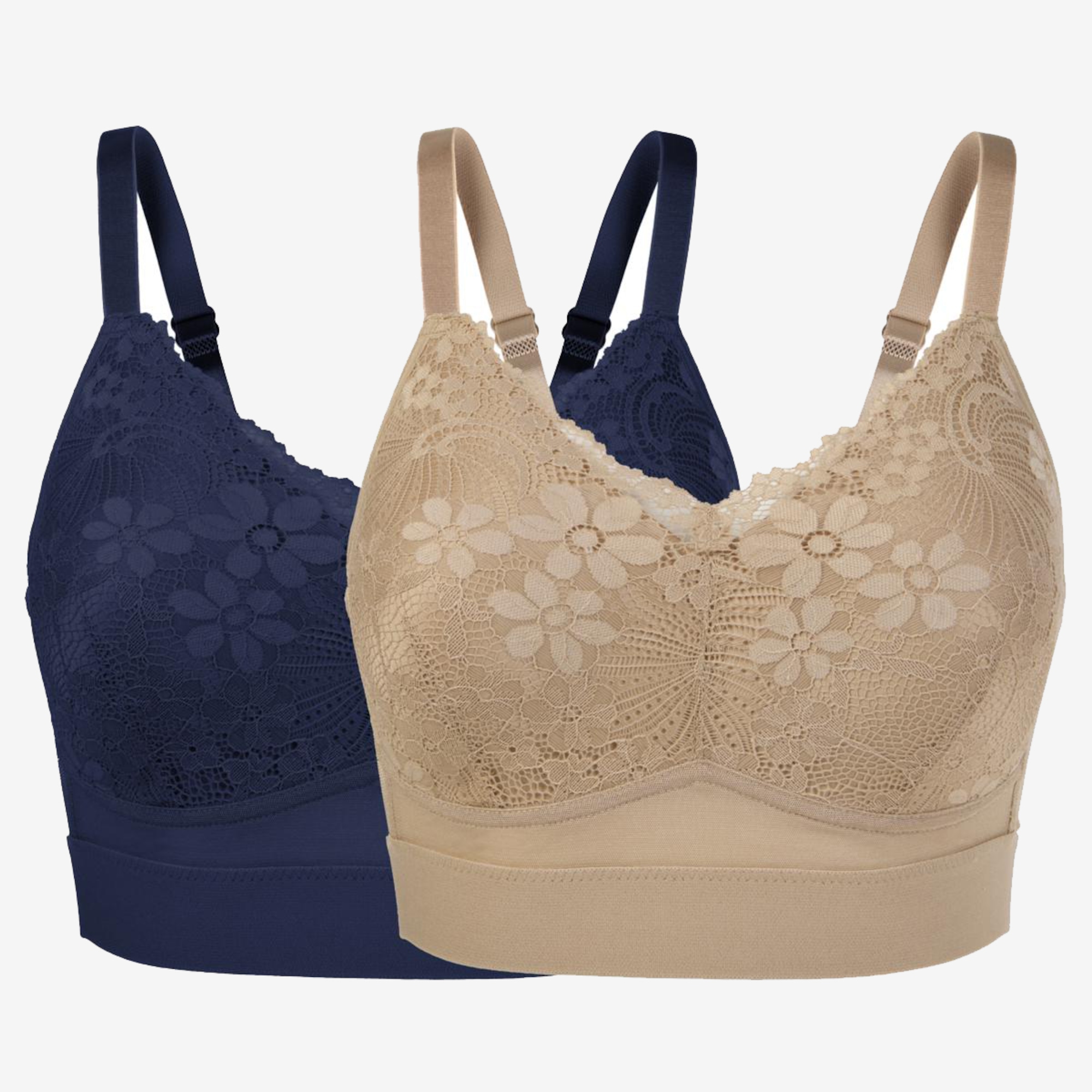 Rhonda Shear Molded Cup Bra with Lace Overlay (2-pack) - TSC.ca
