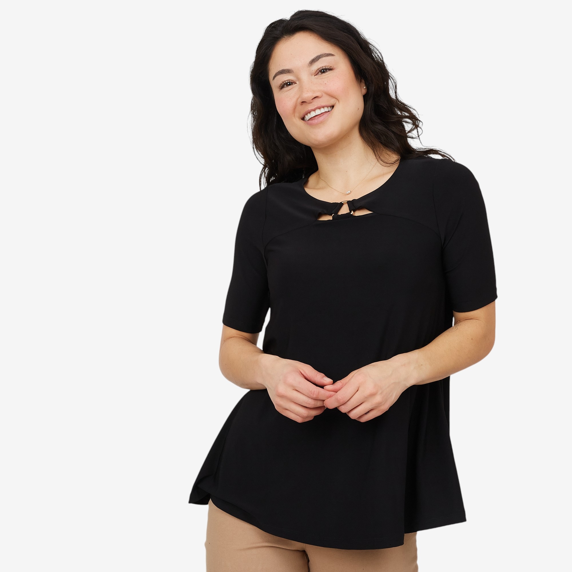 Nina Leonard Elbow Sleeve Float Top - TSC.ca